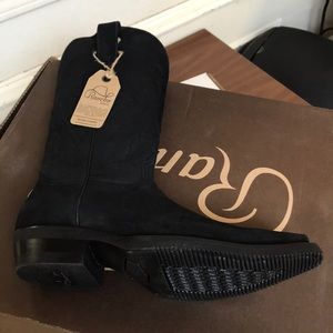 RANCHO BOOTS | Shoes | Rancho Boots Black Cowboy Boot Rubber Sole ...